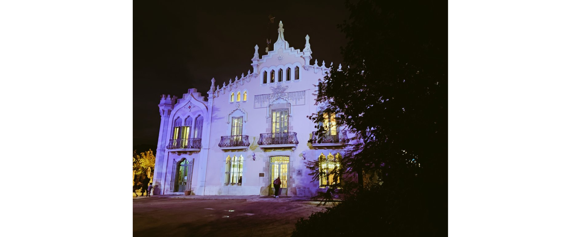 La façana de Can Ginestar s’il·luminarà diumenge de color lila en ...